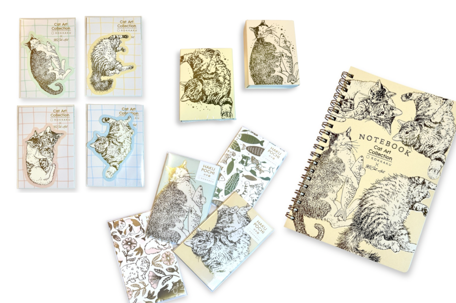 ROKKAKU×365CAT.ARTコラボ文具ロフト文フェスで販売 – イラストレーター＆テキスタイルデザイナーOrie Kawamura